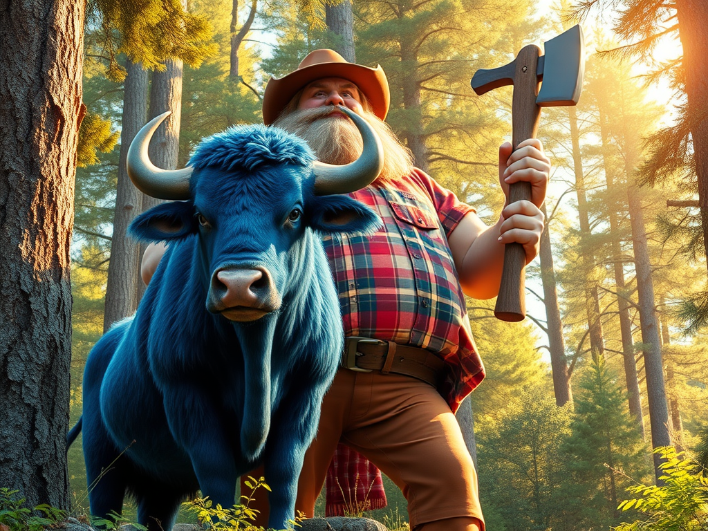 “Timber!” Paul Bunyan… | Johnny on the Spot